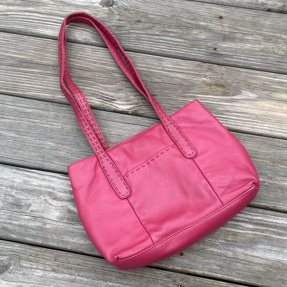 Stone & Co. | Bags | Stone Co Red Pvc Vegan Leather Shoulder Bag Purse ...